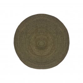 Vloerkleed Jute army green, 120 cm
